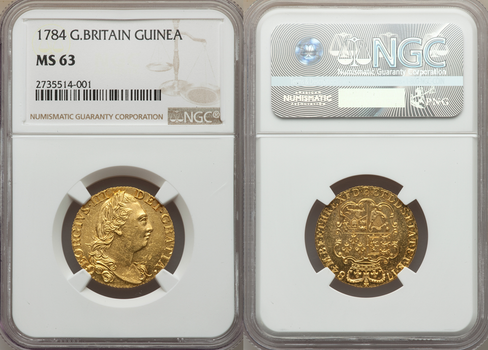 Great Britain 1784 George III gold Guinea NGC MS-63 | eBay