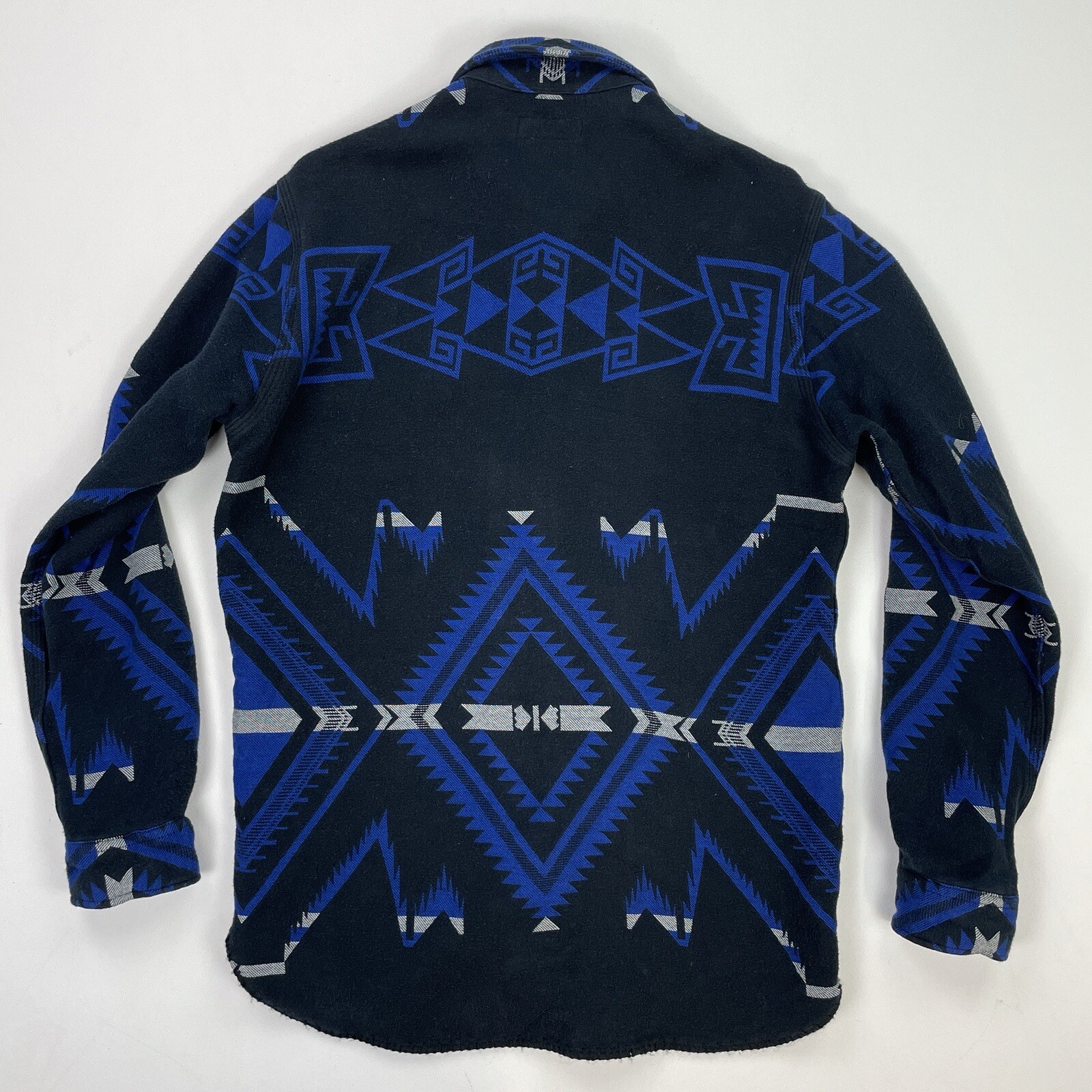 Polo Ralph Lauren (S) Beacon Southwest Blanket Cotton Thick Blue/Black ...