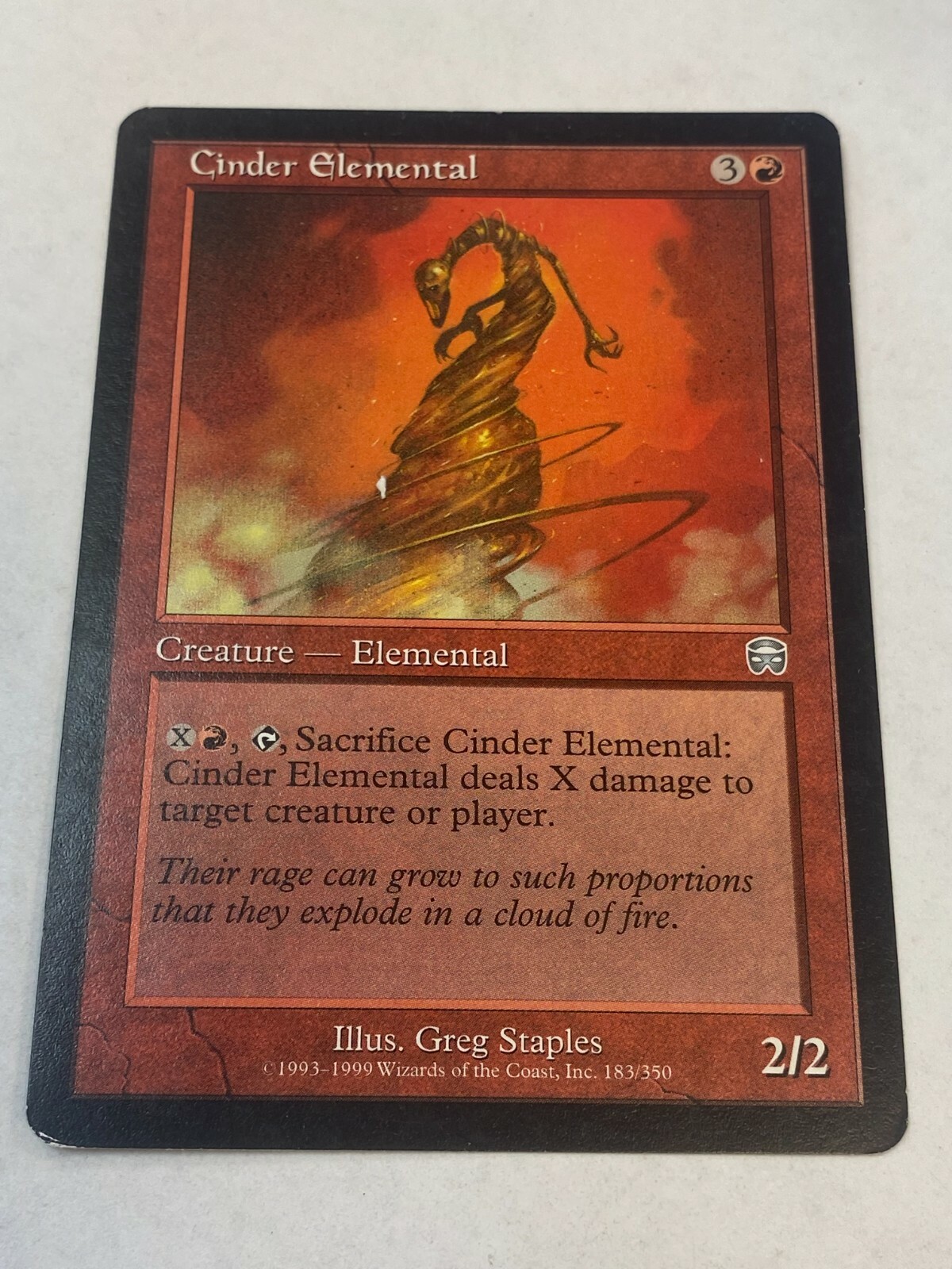Cinder Elemental - Mercadian Masques - Magic the Gathering MTG | eBay