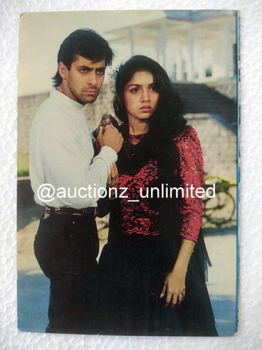 Bollywood India Actor Salman Khan Revathi Revati Old Original Post card ...