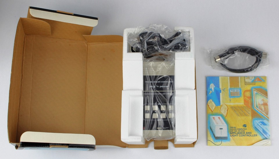 RADIO SHACK TANDY TRS-80 COLOR COMPUTER 2 & 10 GAMES MODEM APPLIANCE ...