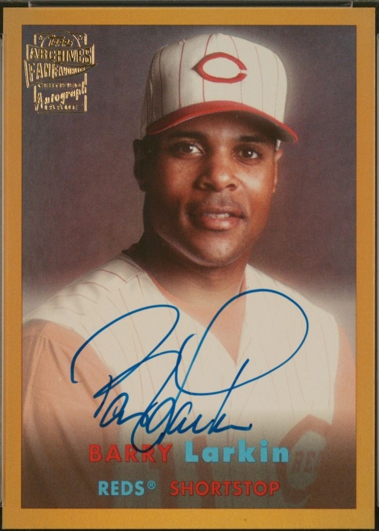 2024 Topps Archives - Fan Favorites Premium Autographs Barry Larkin #FF ...