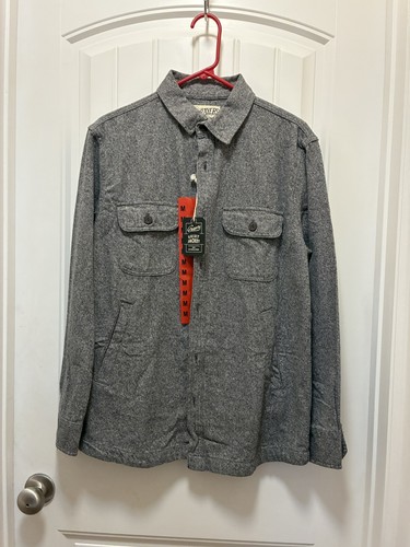 Grayers Outdoor Garments Gray 100% Cotton Button Up Shirt Jacket Mens ...