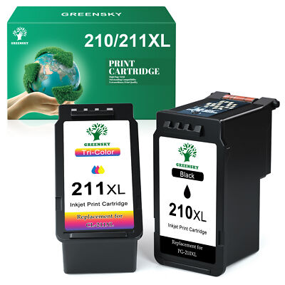 2PK Ink Cartridge compatible for Canon PG-210XL CL-211XL PIXMA MP230 ...