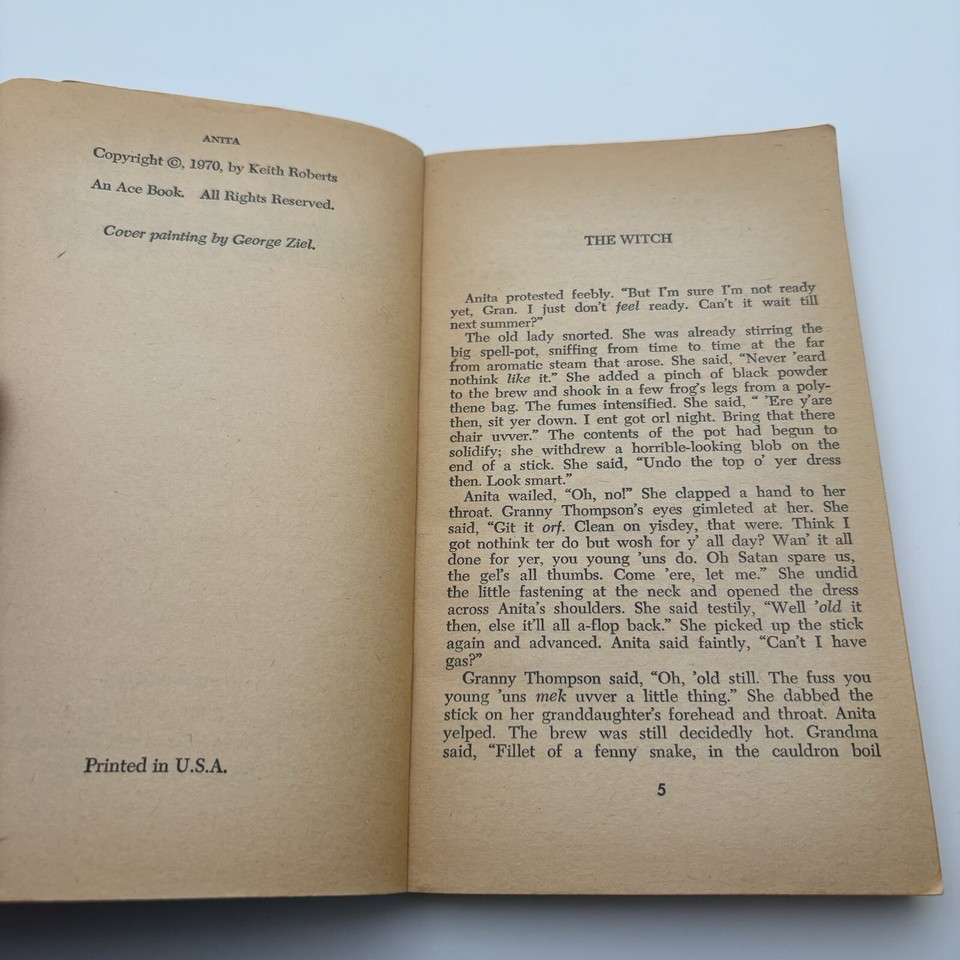 Anita by Keith Roberts (1970) Ace Fantasy Paperback George Ziel Cover ...