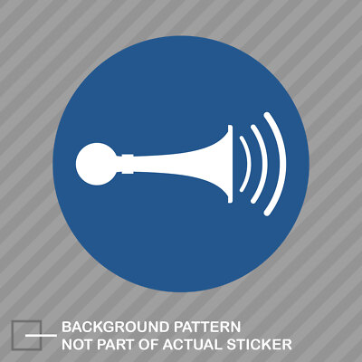 M029 Sound Your Horn Sticker Decal Vinyl iso 7010 mandatory sign safety ...