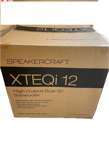 Speakercraft XTEQi Dual 12" Subwoofer Multivoltage, 1000 Watts x 2 ...