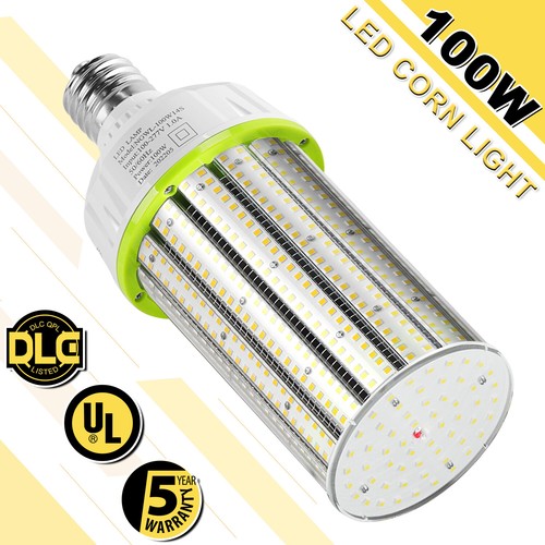 100W LED Corn Light Bulbs 6000K Garden Street High Bay Corn Lamp E39 ...