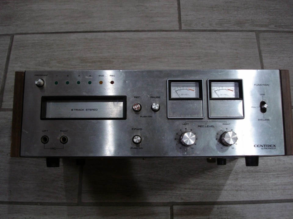 Pioneer RH-60 Centrex 8 Track Stereo Recording Deck EUC | eBay