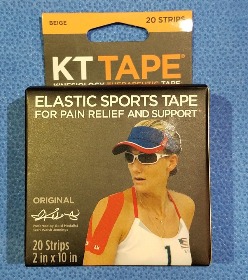 KT TAPE Original Cotton Elastic Kinesiology Therapeutic Tape 20 Pre-Cut ...