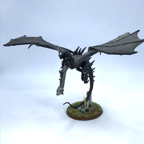 Winged Nazgul Ringwraith on Fellbeast LOTR / Warhammer / Lord of the ...