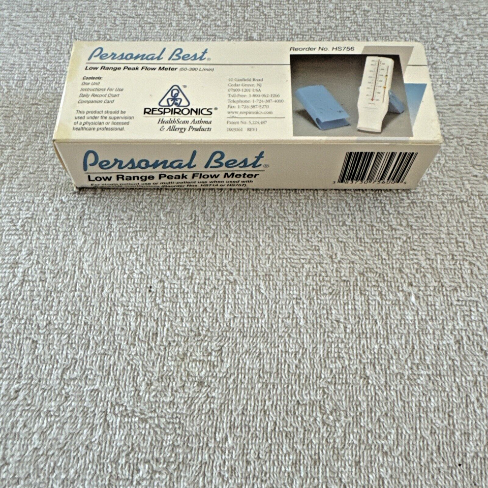Personal best Peak Flow Meter Low Range Flow Peak Meter | eBay