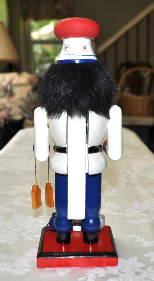 Wooden Nutcracker 10" Chef Cook Baker Classic Decoration Traditional Wood Server | eBay