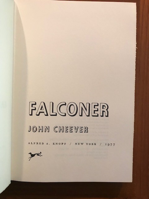 John Cheever. Falconer. [SIGNED 1st ediiton] | eBay