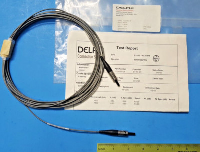 FIBER OPTIC PATCH CORD , 222A082-28 , DELPHI , ST TO ST , 20FT, MM | eBay