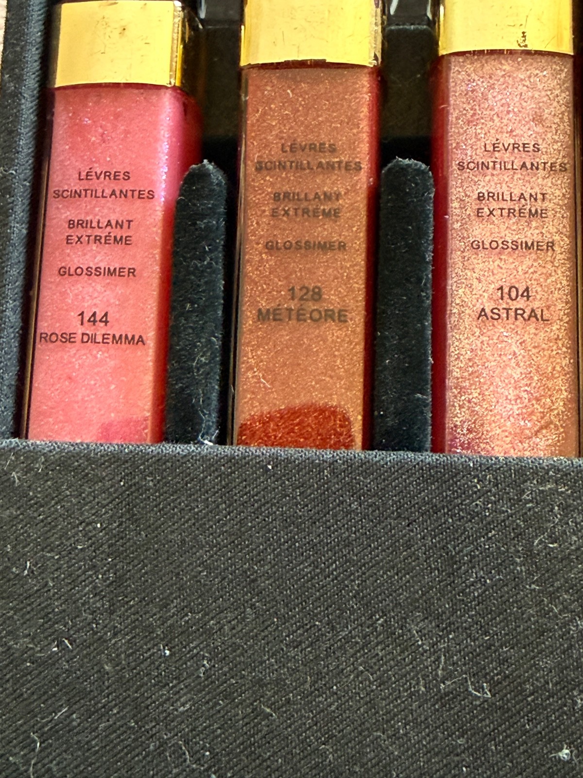 CHANEL MINI GLOSSIMER TRIO Le Roses LEVRES SCINTILLANTES 3 Minis ...