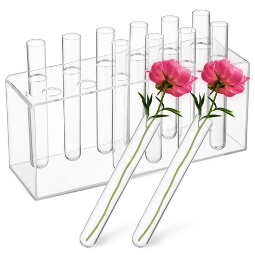12 Pcs Multi-flower Tube Set Floral Tubes Kit Plastic Stems Holder ...
