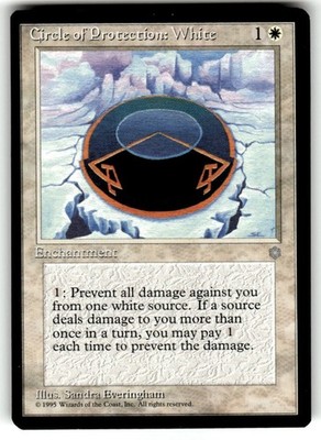 Circle of Protection: White Ice Age Regular MTG Magic NM | eBay