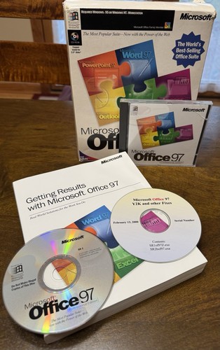 Microsoft Office 97 Professional edition with manual and essential Y2K fix Disc | eBay