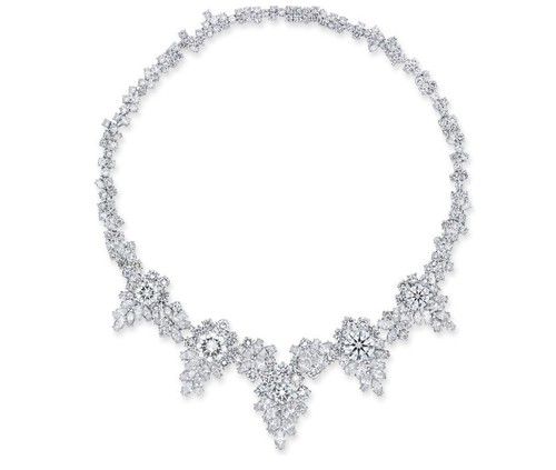 White Unique Design Statement Necklace Sterling SIlver 925 Pear Style ...