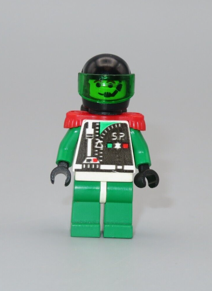 LEGO Space Police Chief Captain Magenta green w/ air tank minifigure ...