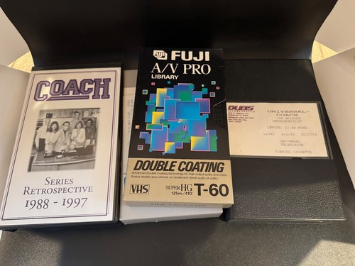 Original Production VHS TV Show Coach Series Retrospective 1988-1997 4 ...