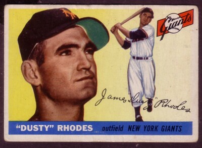 1955 TOPPS DUSTY RHODES CARD NO:1 VG CONDITION | eBay