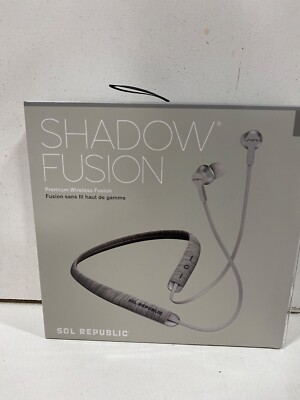 SOL REPUBLIC Shadow Fusion Bluetooth Earbuds, Grey 10-Hour Playtime ...