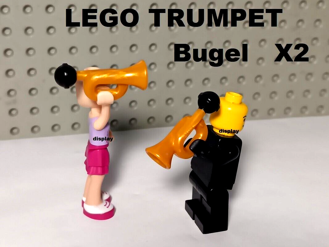 LEGO Trumpet Bugle GOLD Mouthpiece Fits FRIENDS MUSIC Band Equipment ...