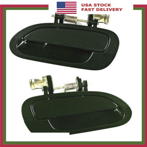 For 98-02 Honda Accord Outside Door Handle Rear Pair Set Dark Green ...