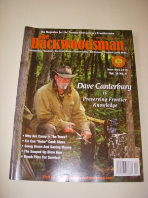 THE BACKWOODSMAN Magazine, NOVEMBER/DECEMBER 2015 DAVE CANTERBURY ...