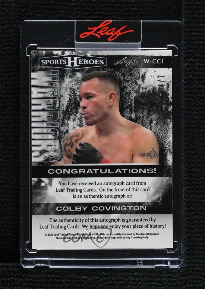 2025 Leaf Metal Sports Heroes Warriors Green Crystals /7 Colby ...