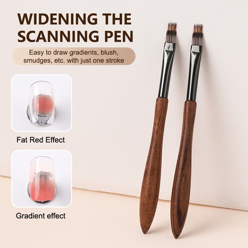 UV Gel Nail Art Gradient Ombre Painting Pen Drawing Brush Round Wood ...