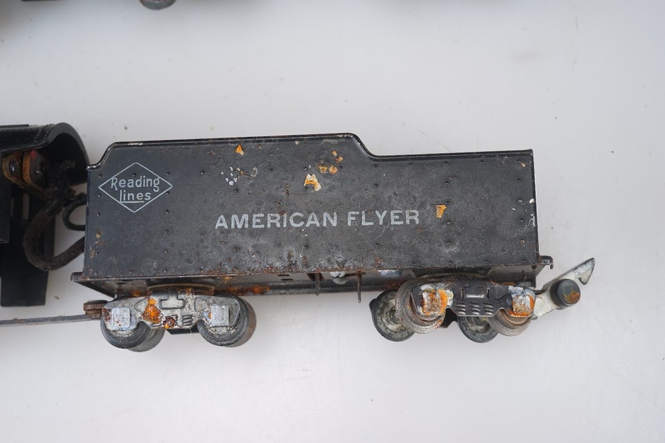 LOT of 2 American Flyer Lines #302 Coal Steam Engines Reading Lines ...