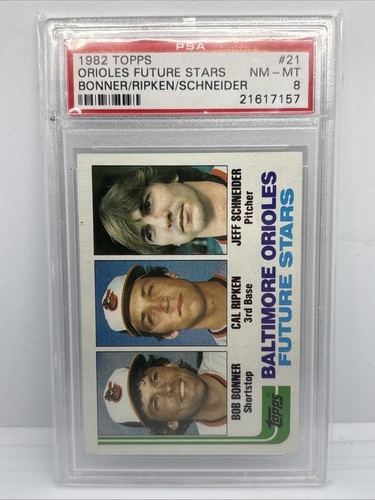 1982 Topps - Future Stars #21 Cal Ripken, Jeff Schneider, Bobby Bonner ...