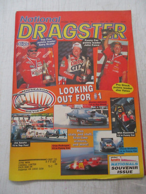 NATIONAL DRAGSTER MAGAZINE JULY 25, 1997 CRUZ PEDREGON GARY SCELZI WHIT ...