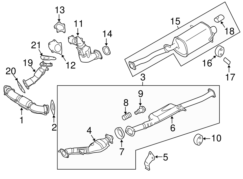 Genuine Subaru Intermediate Pipe Bolt 44059AA010 | eBay