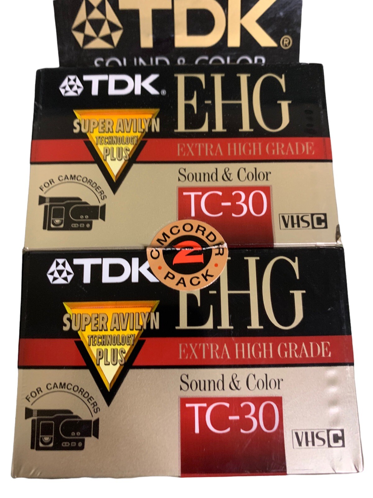 TDK EHG TC-30 VHS-C Super Avilyn Technology 2 Camcorder Blank Cassette ...