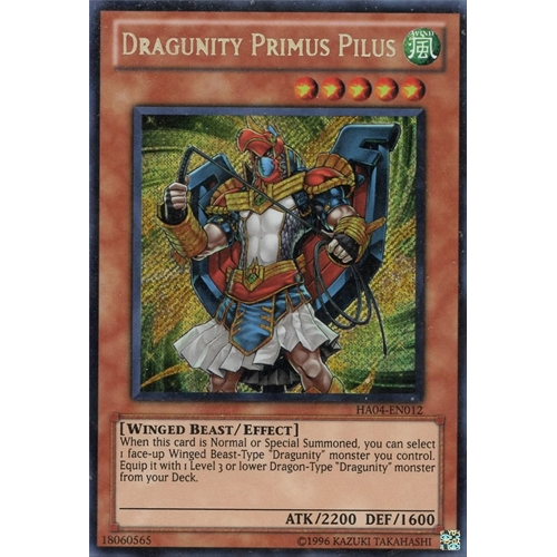 Dragunity Primus Pilus - HA04-EN012 - Secret Rare - Yugioh | eBay