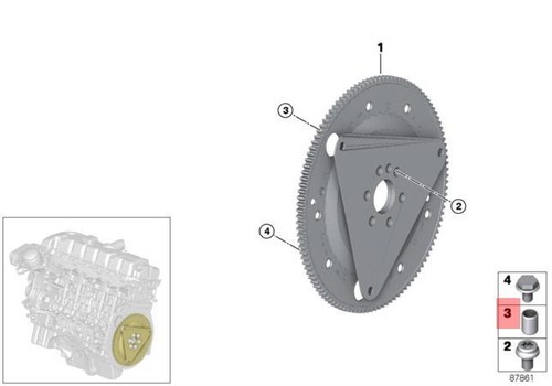 Genuine BMW E46 E60 E60N E61 E61N E63 E63N Engine Block Dowel OEM ...