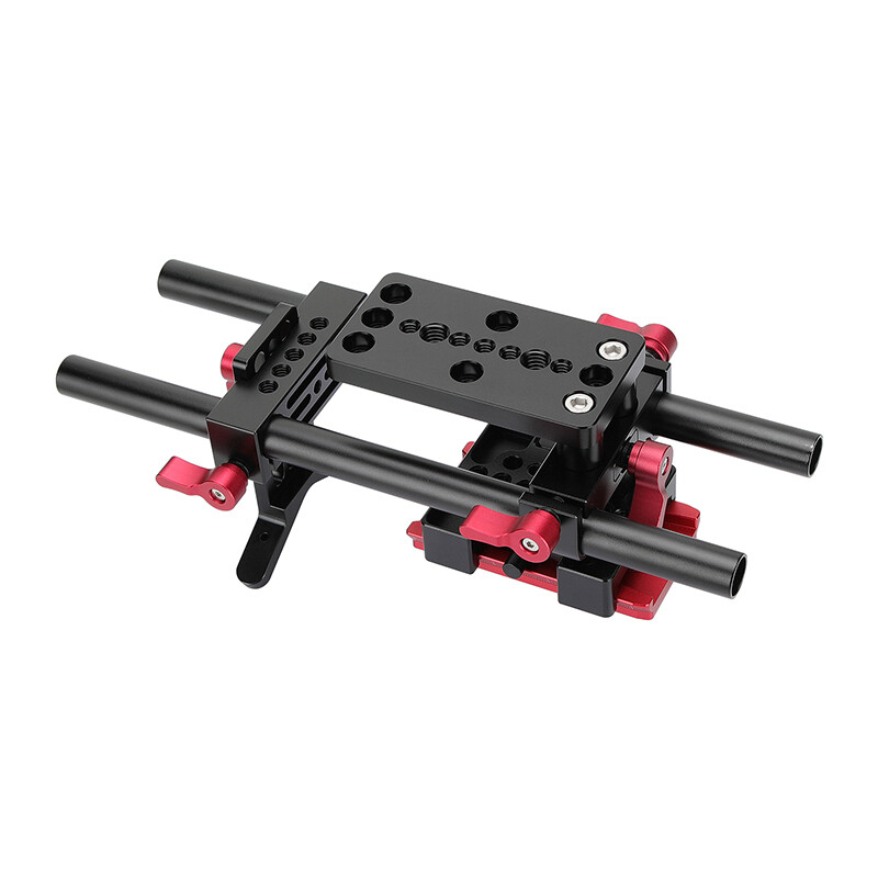 CAMVATE Aluminum Tripod Mount Support Rig With Manfrotto QR Baseplate ...