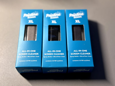NEW Pristine Screen XL All-In-One Spray & Wipe Screen Cleaner - 3 Pack | eBay