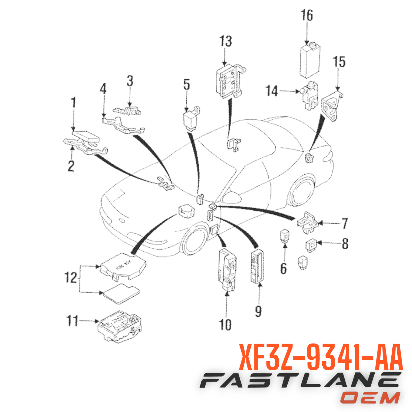 Ford Oem-inertia Switch XF3Z9341AA for sale online | eBay