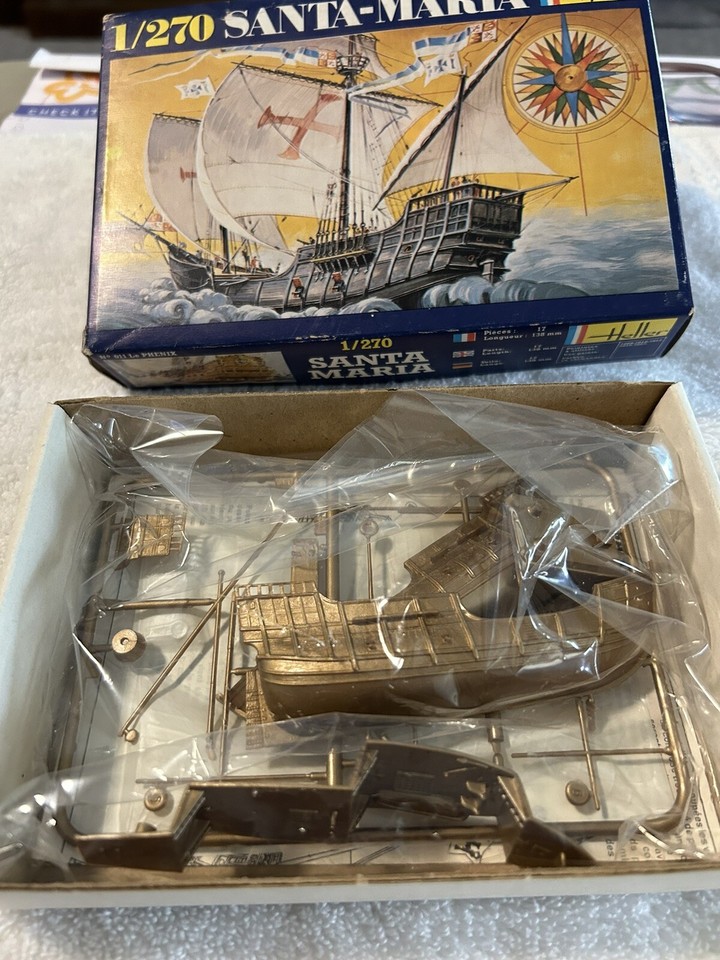 Heller 1:270 Santa Maria Model Kit #004 Vintage Box Santa-Maria | eBay