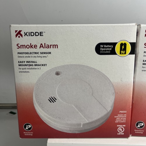 Kidde Photoelectric Sensor Smoke Alarm P9050 PE9 9V Battery-Operated ...