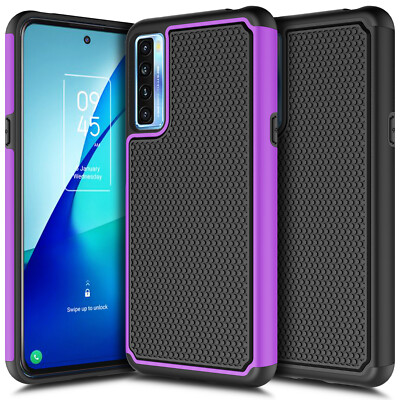 For TCL 20S / TCL 20 Pro 5G Phone Case Shockproof Rugged Hard Bumper ...