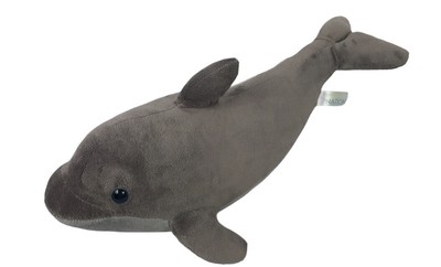 Destination Nation Gray Dolphin 16” Plush Aurora Stuffed Animal Blue ...