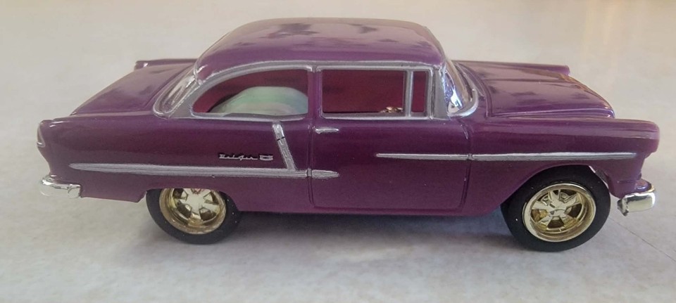 Model Motoring '55 Chevy Bel Air Slot Car BODY on a pull-back chassis ...