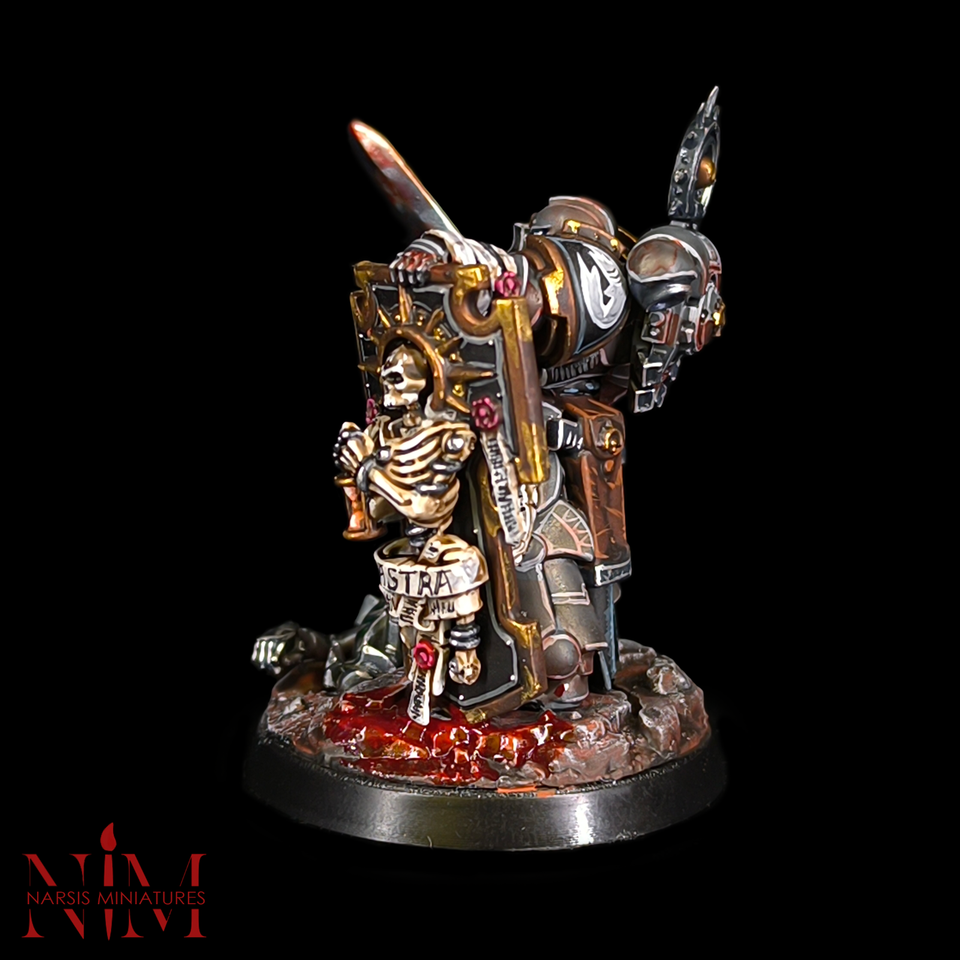 Warhammer 40k painted Carcharodons primaris captain with stormshield | eBay