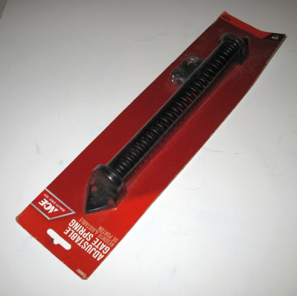 New Ace Adjustable Tension Black Gate Door Spring 12" 5298997 NOS in ...